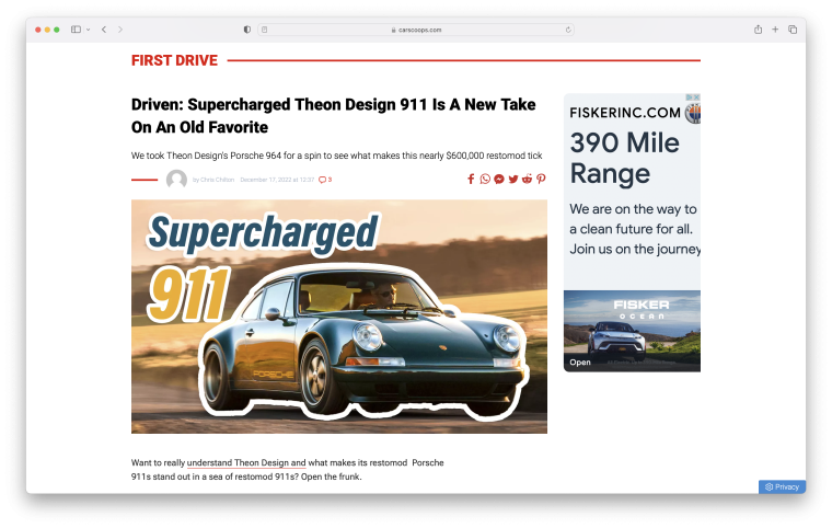 Carscoops - Theon Design